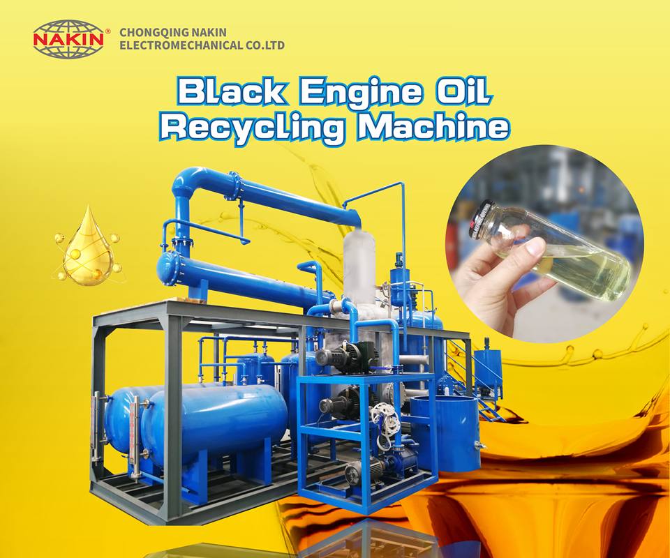 Used Engine Oil Recycle Machine - Waste to Base Oil Refinery