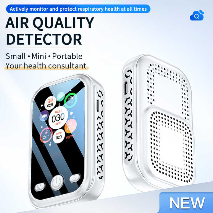 Portable Mini PM2.5 Air Quality Monitor PM2.5 PM10 PM1.0 Temperature and Humidity Air Quality ...