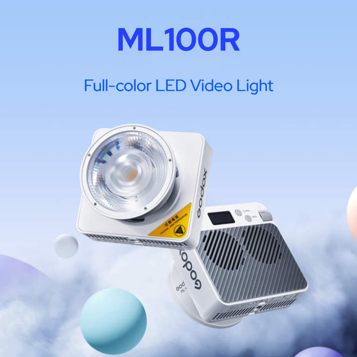 ML100R Portable RGB LED Video Light 1800K-10000K Full Color Pocket Fill ...