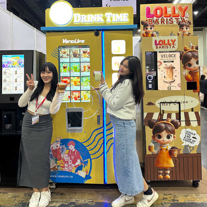 Intelligent Commercial Use Coffee Hot Chocolate Milk Tea Vending Machine with SDK Function ...