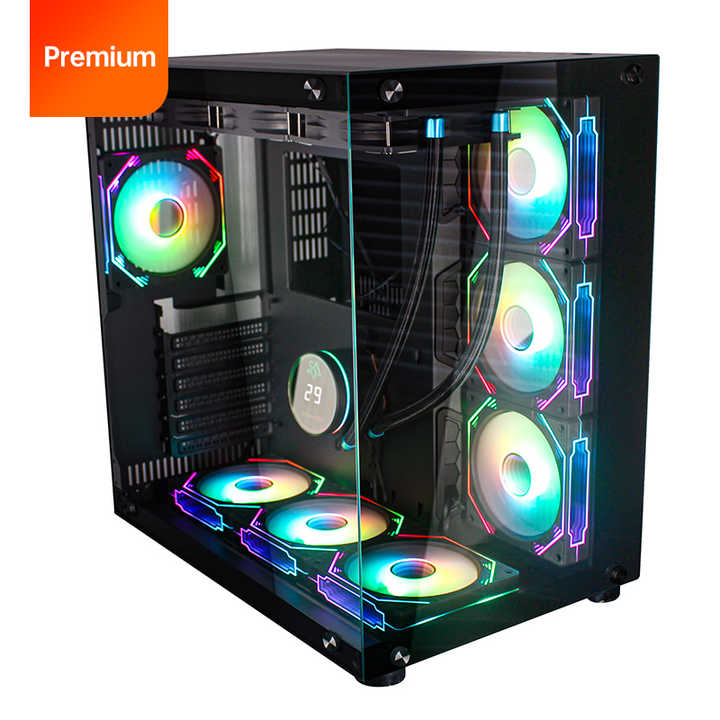 SNOWMAN Gaming PC Case Full Tower Computer Case E-ATX/ ATX/ M-ATX/ Mini ...