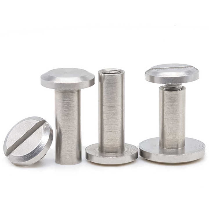 M3 Stainless Steel Slotted Flat Head Rivet Screws - Diameter 8mm and ...