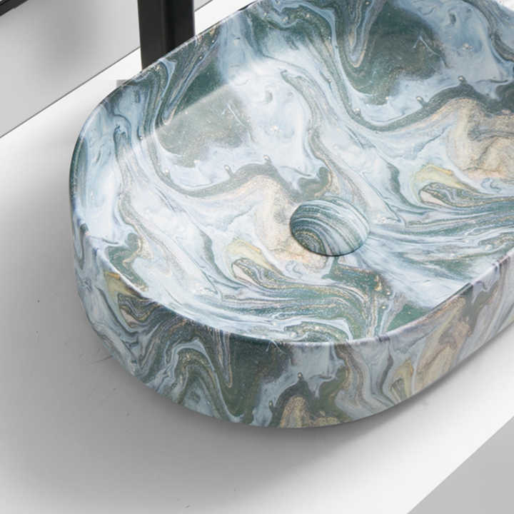 Basin Factory Ceramic Sanitary Wares - Marble Hand Wash Basin for Bathroom