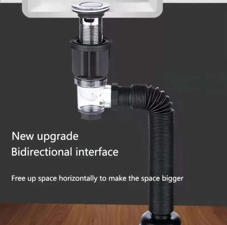 Cheap Price Extensible PVC Drain Waste Pipe Flexible Basin Sink Drain ...