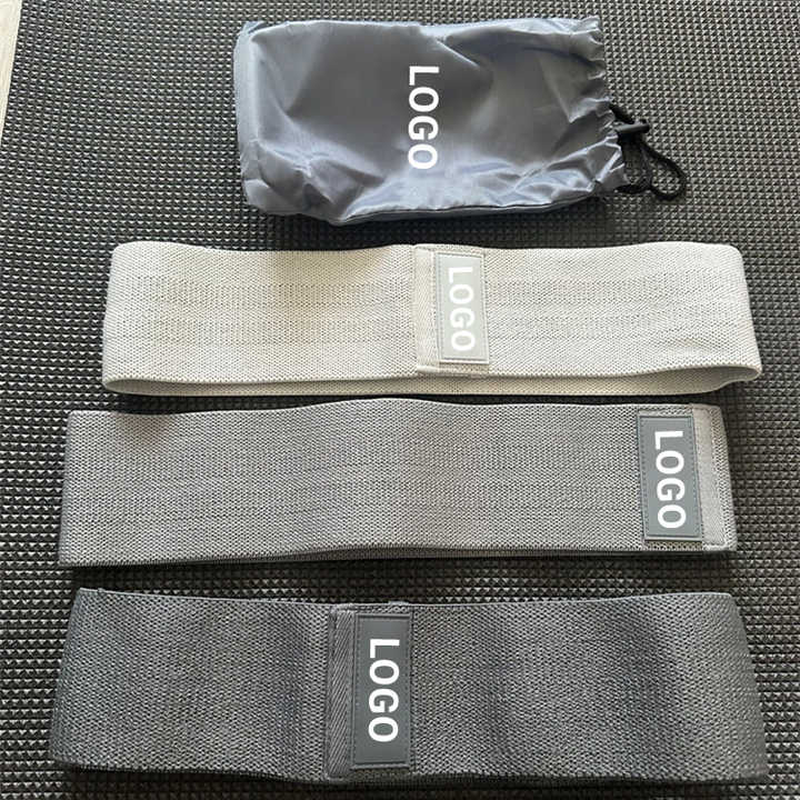 Wholesale Custom Logo Color Grey Fabric Fitness Exercise Booty Hip Band ...
