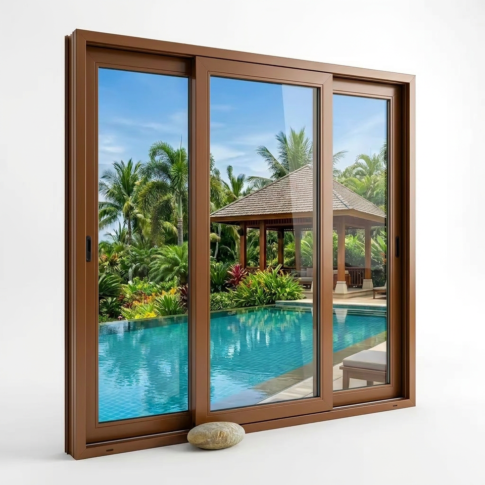 Modern Sliding Hurricane Impact Windows Aluminum Alloy Frame Heat ...