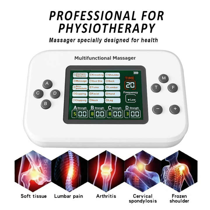 Low Frequency Physiotherapy Instrument 4 Channels TENS Digital Therapy ...