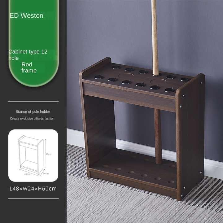 Floor Stand Billiard Pool Cue Racks Wood Cabinet Type Billiard Cue ...