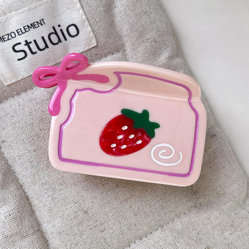 ANKO Personalization Sweet Pink Shark Clip Strawberry Acetate Ponytail ...