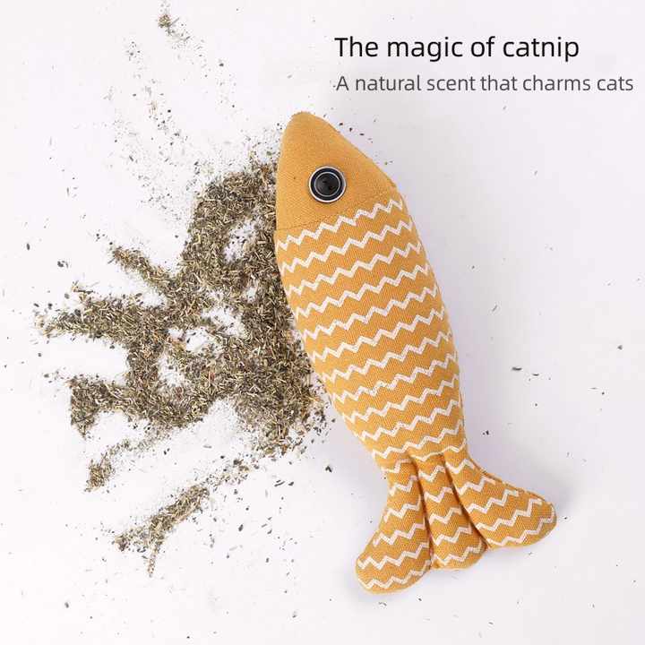 Cat Catnip Toy - Calming Pillow Linen Chew Kitten Toy