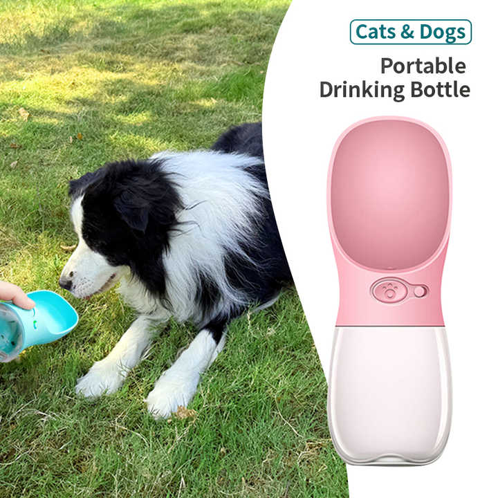 Portable Dog Bowl Pet Drinker Travel Dog Water Bottle Outdoor Drinking Pet Bottles Accompanying ...
