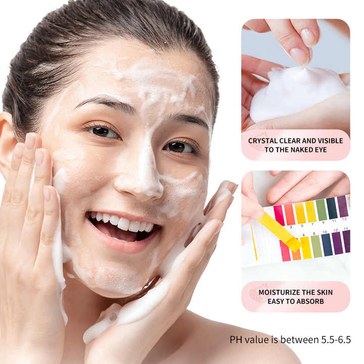 SADOER Pomegranate Amino Acid Face Cleanser Gentle Deep Clean Hydrating Whitening Brightening ...