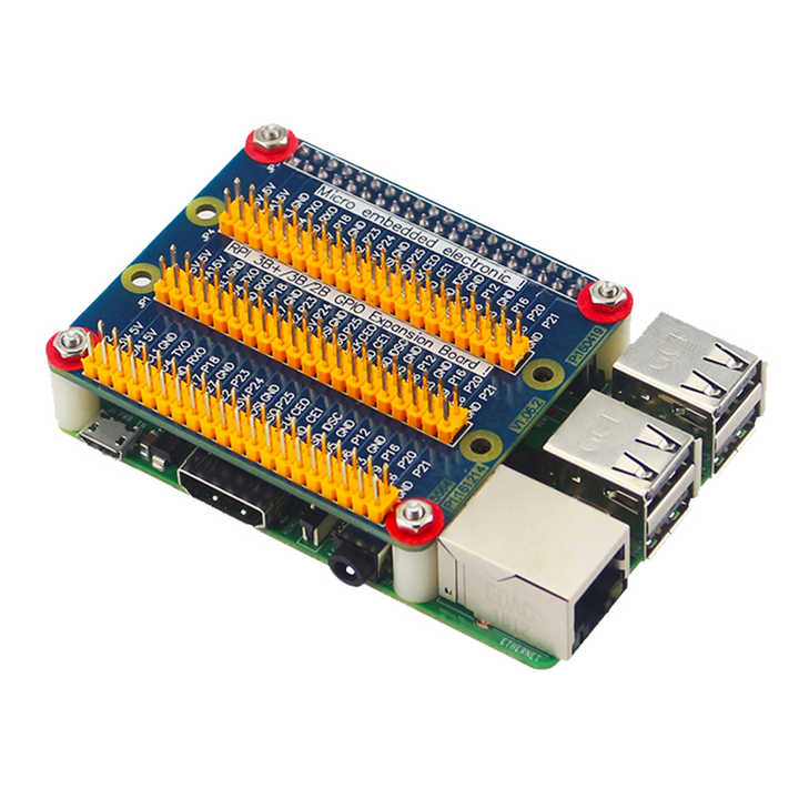 Raspberry Pi GPIO Adapter Extension Board 1 to 3 x 40 Pin GPIO Module for Raspberry Pi 4B/3B+/3B ...