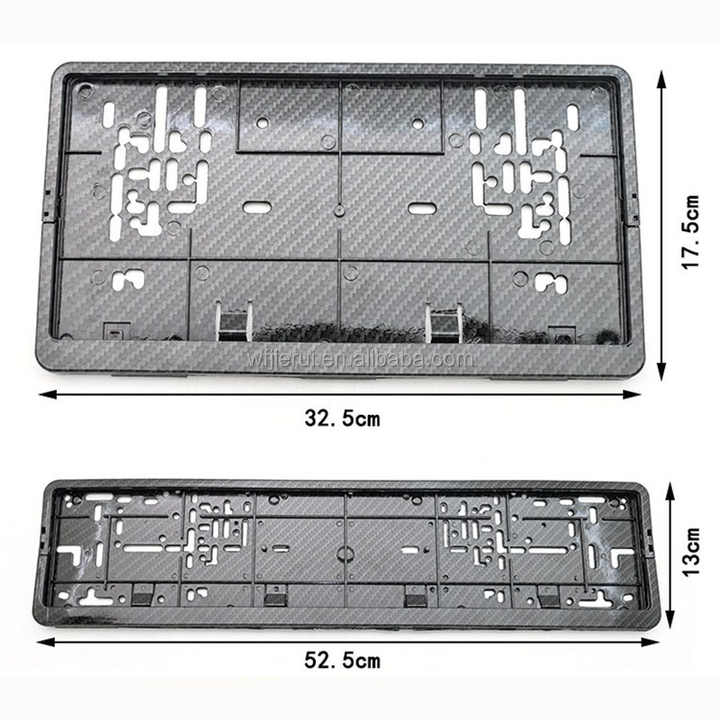 Universal Carbon Fiber License Plate Holder - Durable & Stylish