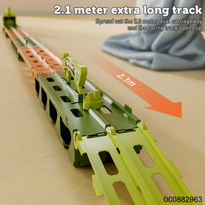 2.1m Long Deformed Dinosaur Truck Adventure Catapult Car Track Toy for ...