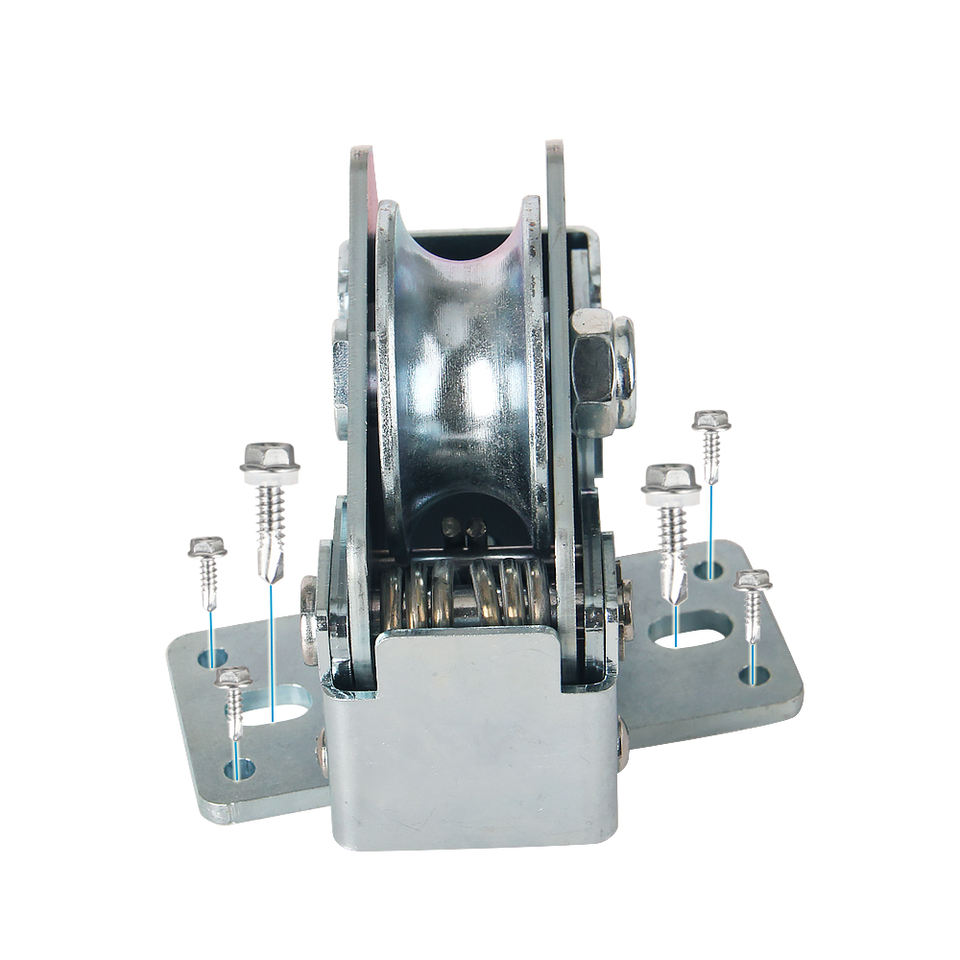 Heavy Duty Folding Gate Wheels 360 Degrees Spring Loaded Sliding ...