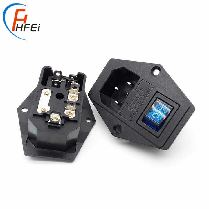 IEC C14 Ac Power Connector Socket With Fuse and Switch for Industrial ...