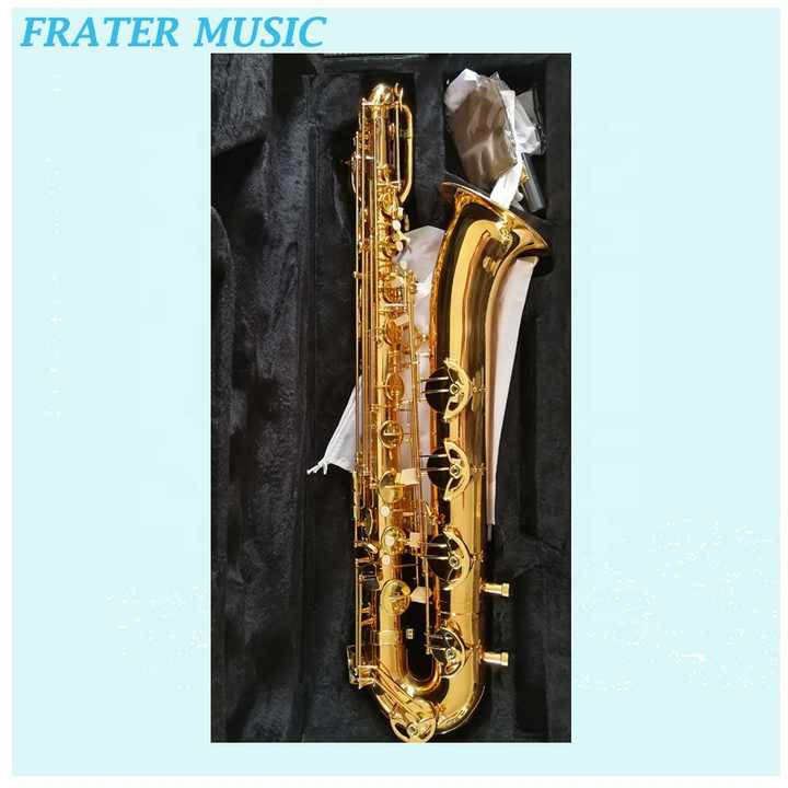 Best Sell Eb Baritone Sax OEM - Gold Lacquer & Brass Body