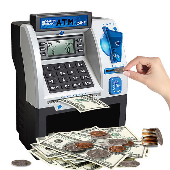 Electronic Mini Bank ATM Machine - Educational Toy for Kids