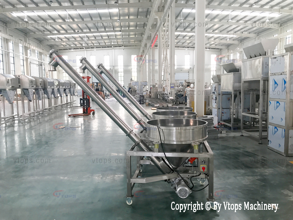 Stainless steel 304 powder screw conveyor feeder is easy to operate ...