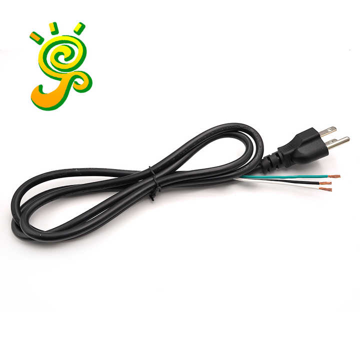 AC Cord Pigtail 16AWG 3 Prong 6 Feet Open End 3 Wire Heavy Duty SJT 16 ...