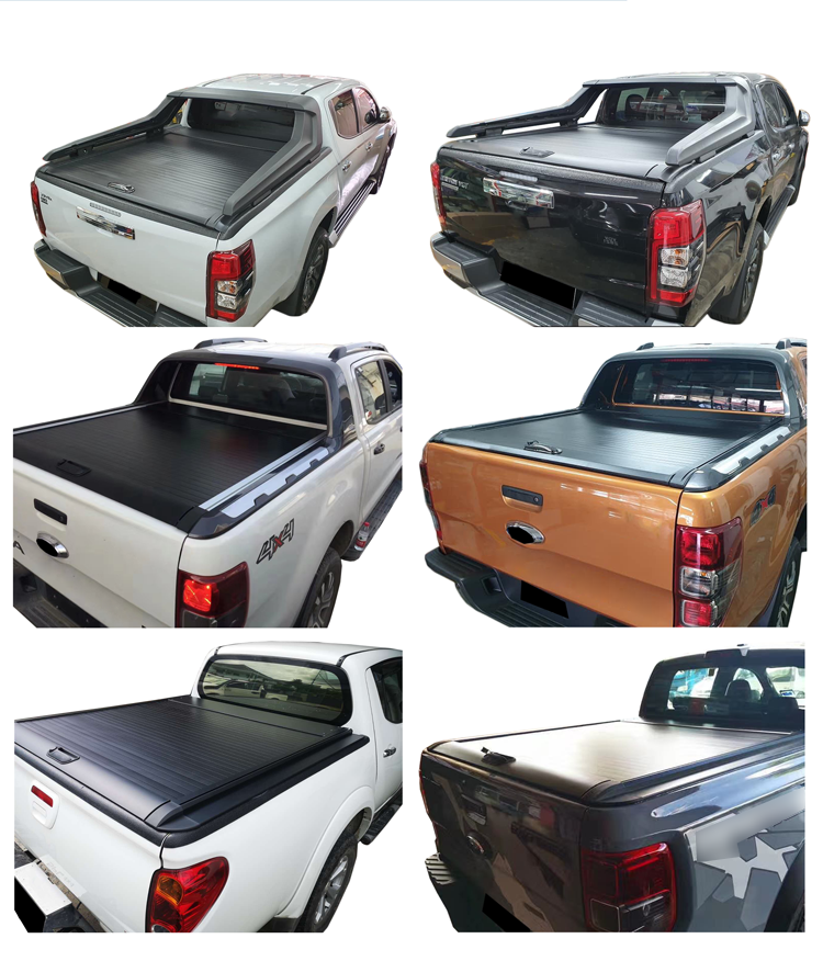 2019 Hilux Rocco Premium Aluminum Roller Door Trunk Bed Cover Carriage ...