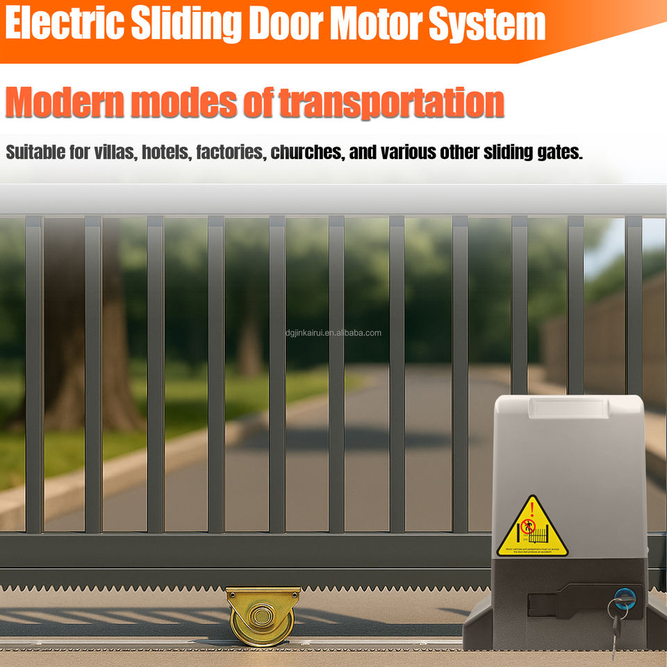 Premium Modern DC24V 800KG Aluminum Sliding Gate Motor Magnetic Limit ...