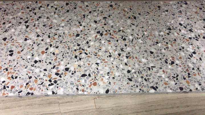 Grey Terrazzo with Big Aggregates for Flooring Tiles