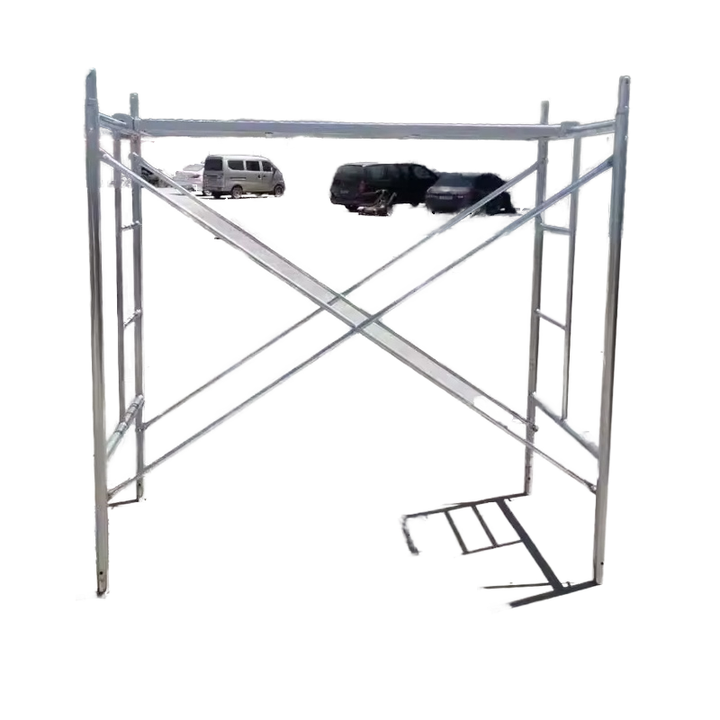 Strong Powder Coated Steel Ladder Scaffolding Frame System Durable ...
