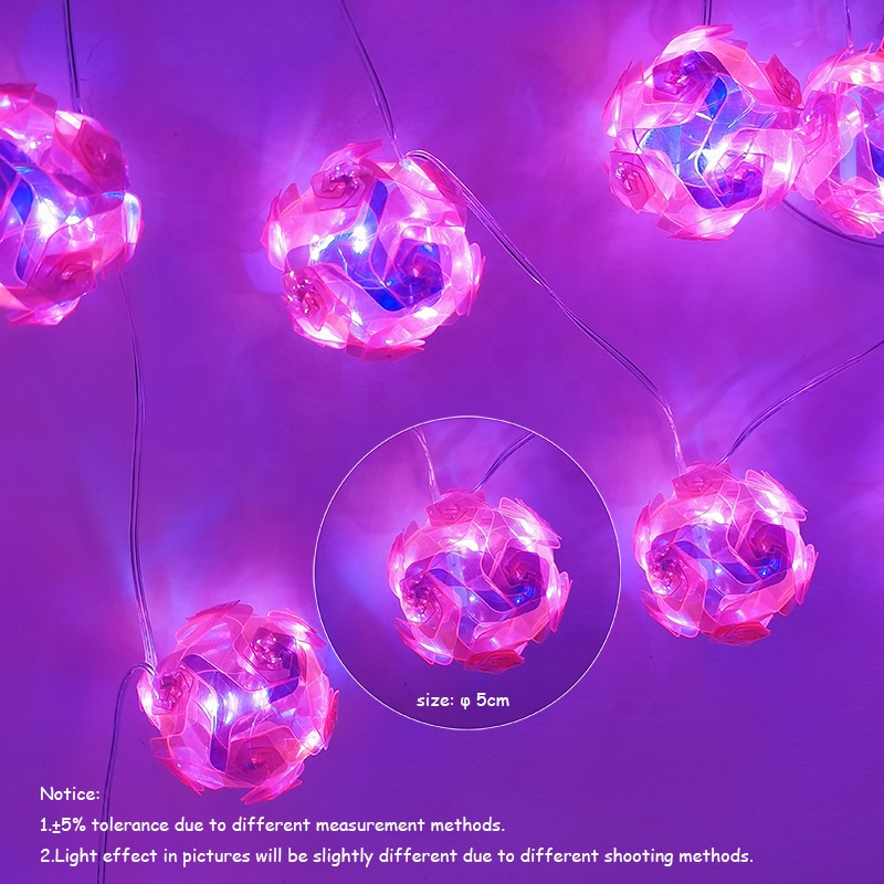 NY026003 Laser Dream Rose Flower LED string light-IP20 plug-Taizhou ...