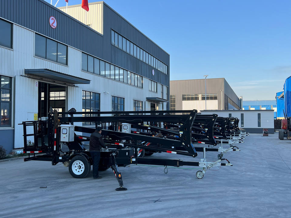 New LEMAX LM14 Towable Boom Lift Trailer 10-24m Hydraulic Platform ...