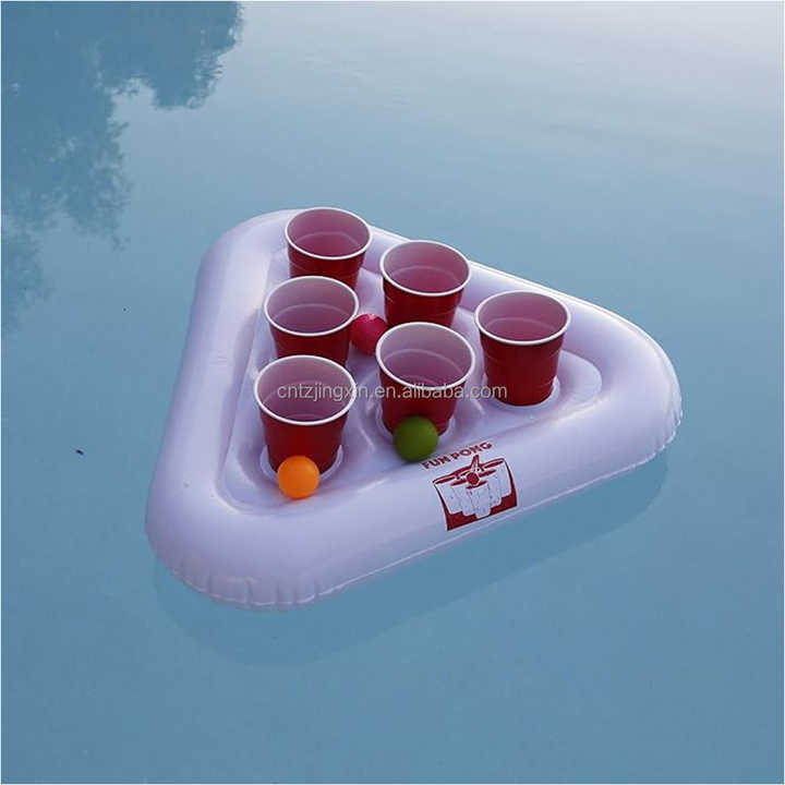 Factory Custom PVC Inflatable Table Tennis Triangle Cup Holder Six Hole ...