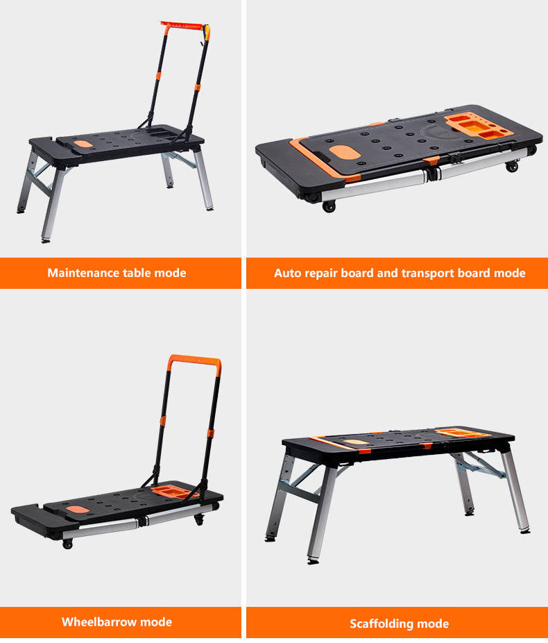 Multipurpose Industrial Garage Portable Folding Wooden Workbench Table ...