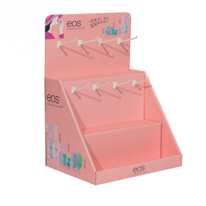 Folding Cardboard Countertop Display Cardboard Table Peg Hook Standing ...