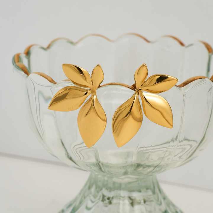 2024 Dazan New HOT 18k Gold Plated Stainless Steel Earrings