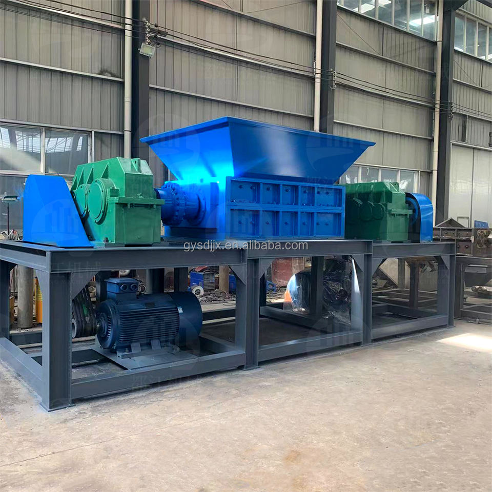 Professional Paper Carton Shredders Double Shaft Cardboard Crushing ...