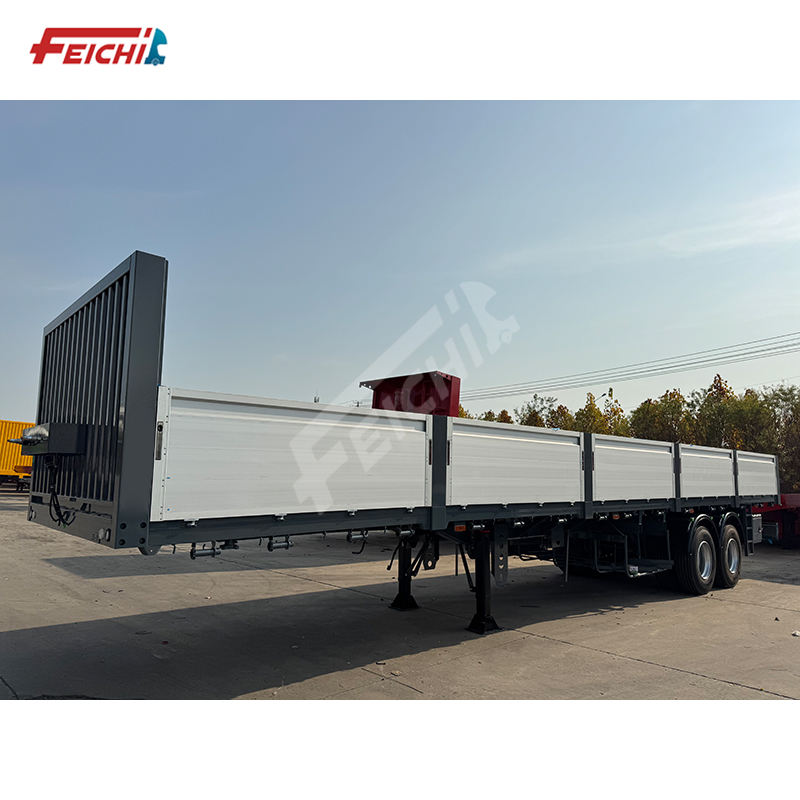 40 Ton Drop Side Wall Fence Semi Trailer Aluminum Sidewall Dropside ...