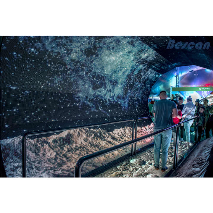 BESCAN Immersive LED Tunnel Display - High-Density Video