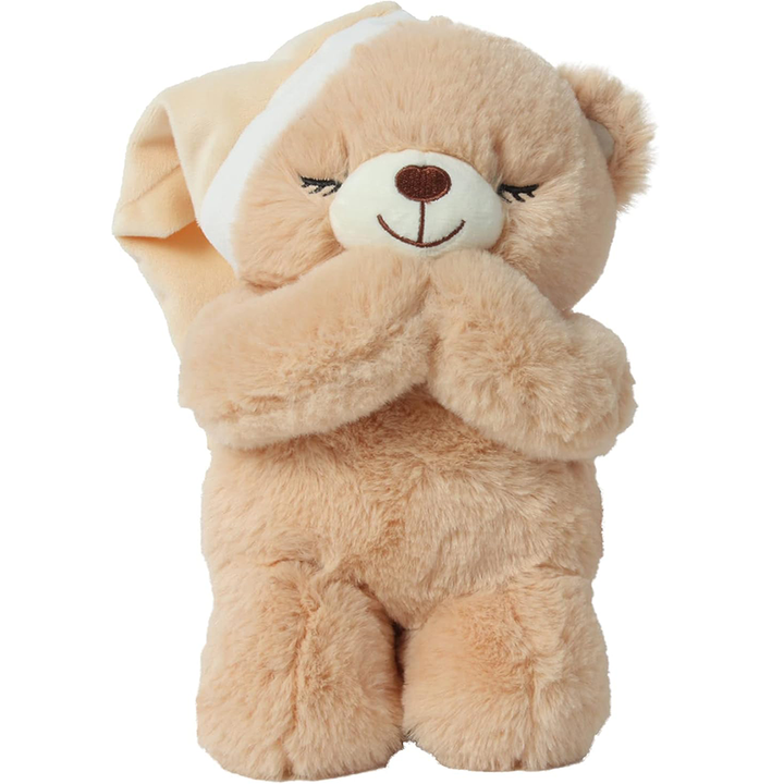 ODM OEM ASTM CPSIA Beige Teddy Bear Plush Toy with Hat Animal Doll Gift ...