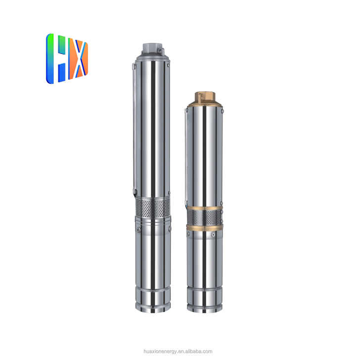 1HP High Lift AC DC Submersible Solar Powered Pump System 750W Stainless Steel High Pressure ...