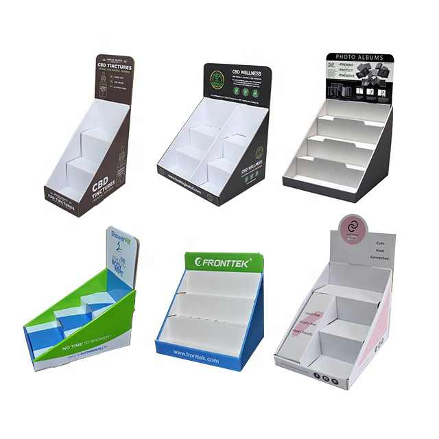 Custom 3-Tier POP Retail Display Stand - Eye-Catching & Eco-friendly