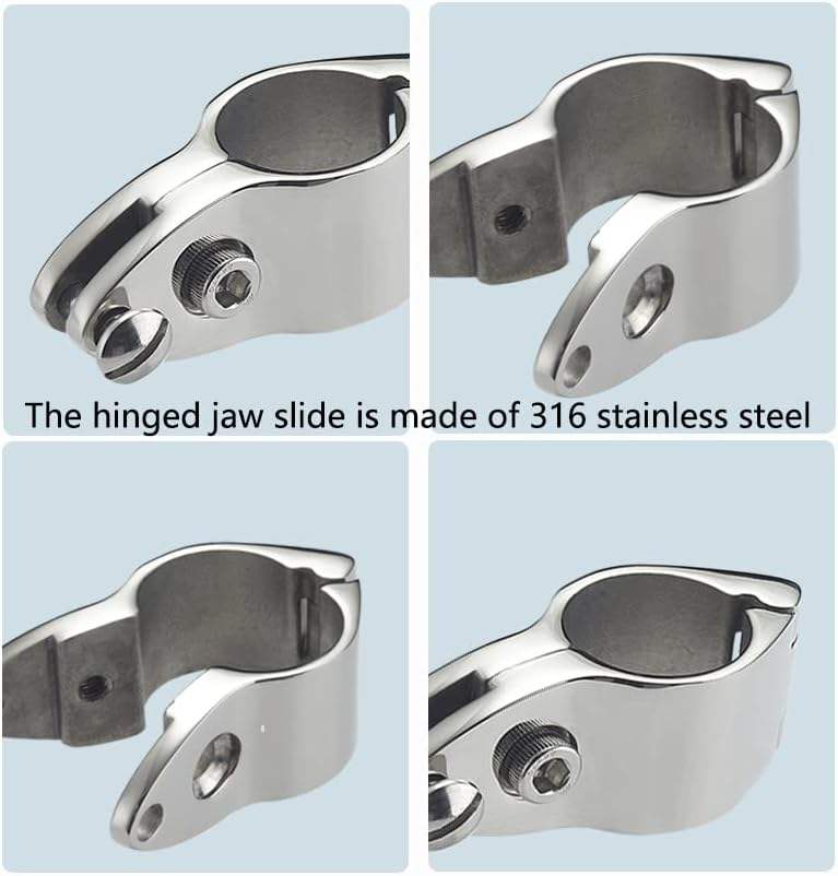 316 Stainless Steel Boat Top Jaw Slide Hinged Jaw Slides for Round ...