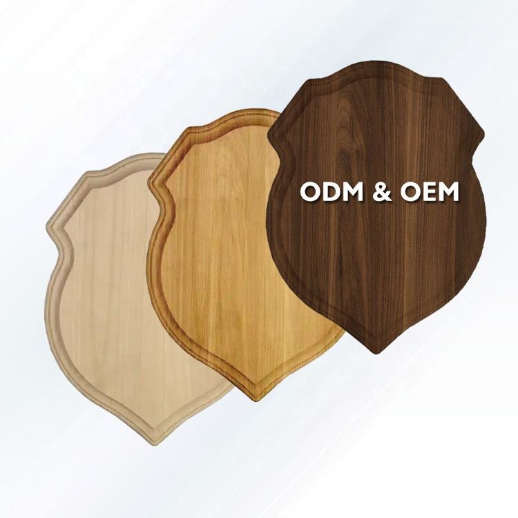 Factory Custom Unfinished Solid Wood Plaque Black Walnut Wood Blank ...