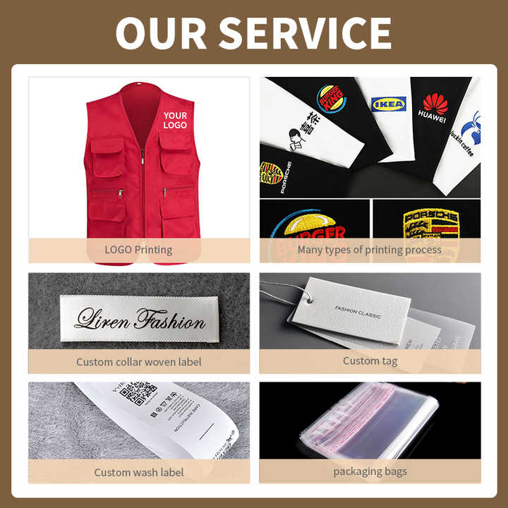 Double Layer High-End Fabric Worker Vest with Collar