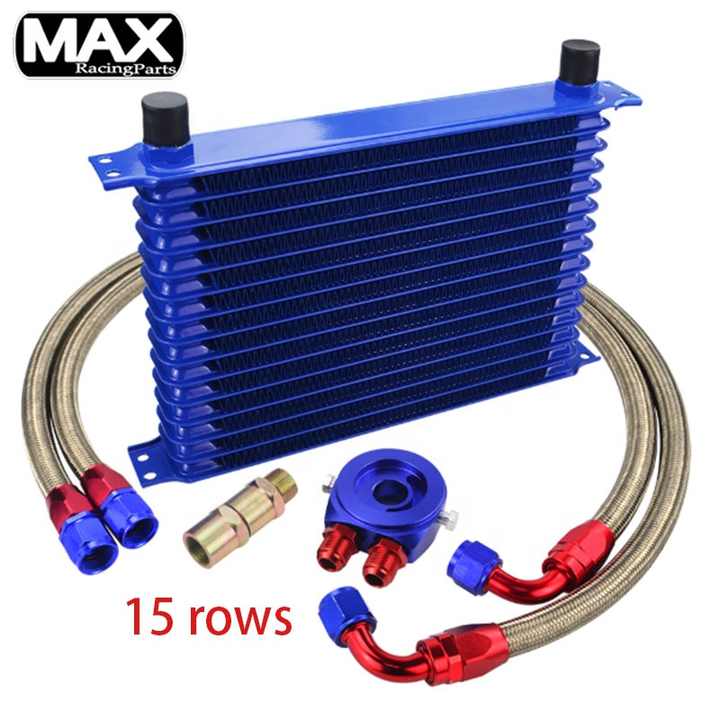 Universal 10 Row AN10 Aluminum Oil Cooler Kit for Racing