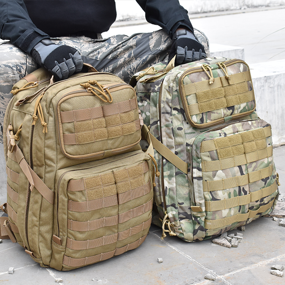 TONMO 023-C Tactical Backpack Waterproof Nylon Fabric 55-60L Large ...
