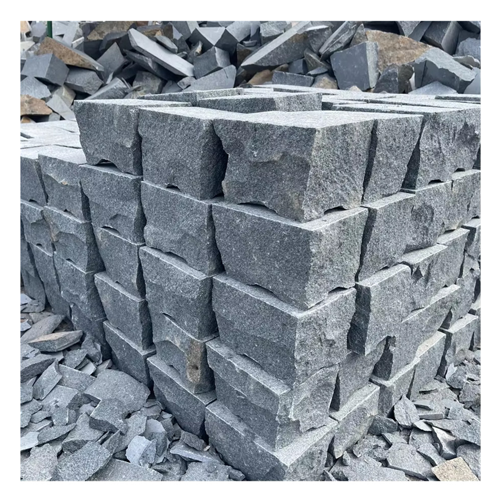 Natural Black basalt exterior stone cladding Stones For Construction ...