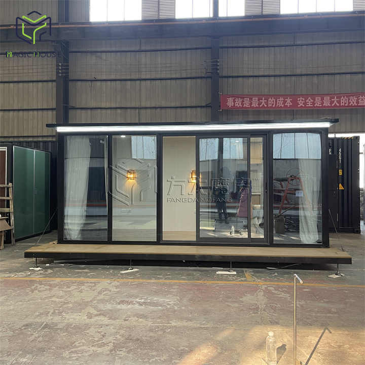 20ft 40ft Slide Out Push Pull Fold Out House Pre Build Mobile Pod Luxury Expandable Container ...