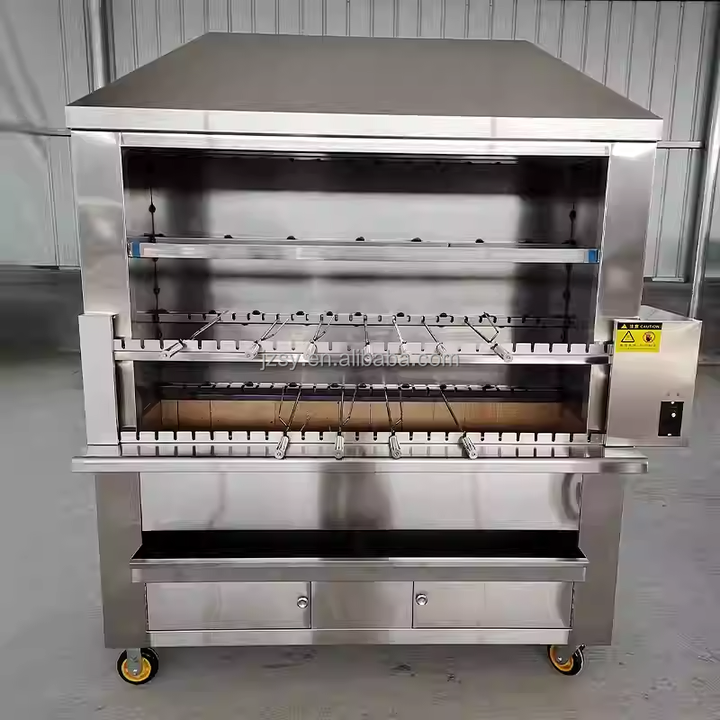 Commercial Stainless Steel Charcoal BBQ Roaster for Pig & Lamb - OEM