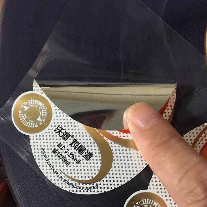 BOPP Transparent and Metallic Labels Custom Adhesive Vinyl Stickers for ...